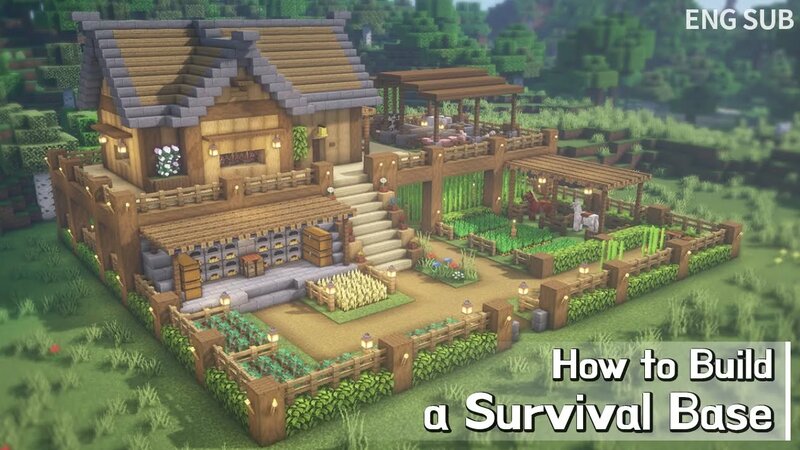 Minecraft: How To Build a Survival Base Tutorial (Building Tutorial ...