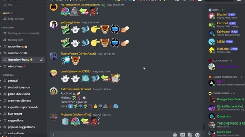 Best Blox Fruit Discord Trading Server. #roblox #discord #fyp #trading ...