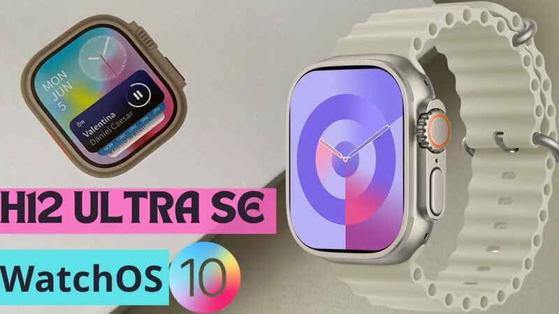 H12 Ultra SE Smartwatch | new watchOS10 style Apple Watch Ultra ...