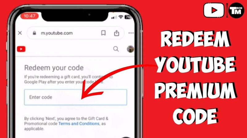 How to Redeem YouTube Premium Code | YouTube Premium Code Redeem ...