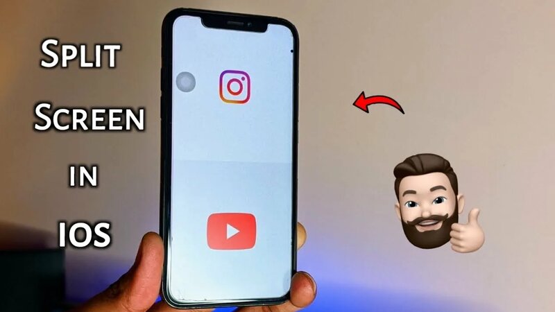 Split screen in any iPhone || How to use Split screen multitasking in ...