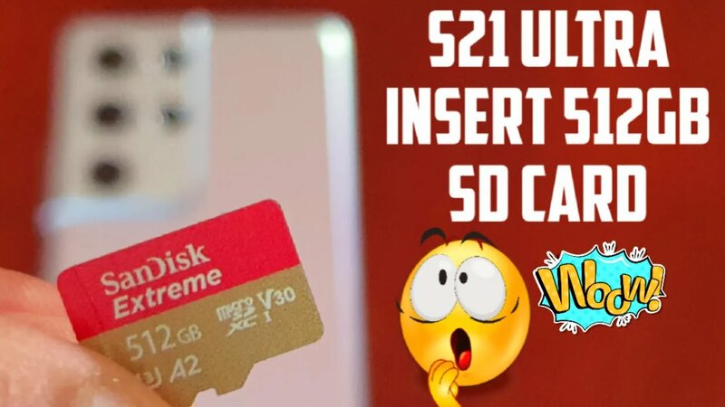 Samsung Galaxy S21 Ultra/S21+/S21 Insert 512gb SD CARD Expand Storage ...