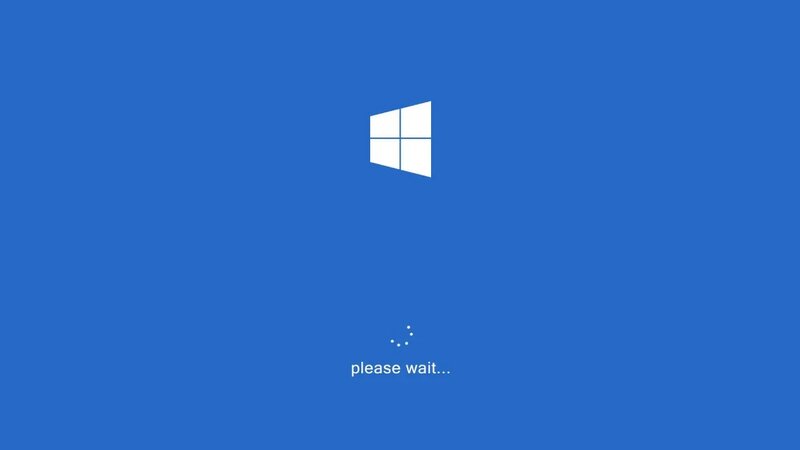 Windows 10 loading animation video