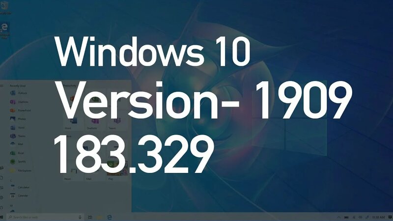 Windows 10 1909, 19H2, November 2019 update, What is the New Features ...