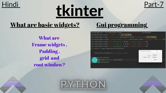 frame widgets in python tkinter Gui programming : tkinter in Hindi - EroFound