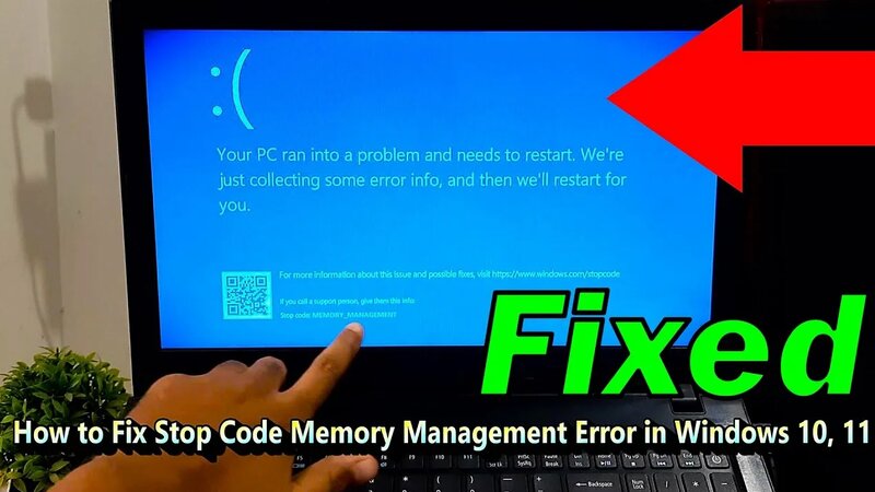 Fix Memory Management error Windows 10, 11 (Windows Stop code Fixed ...