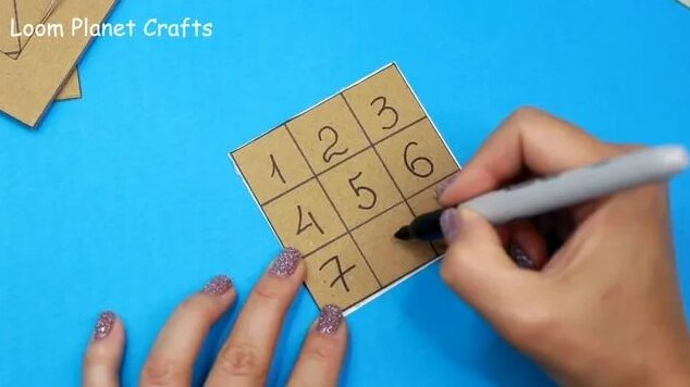 DIY Paper Puzzle game | How to make easy puzzle game from cardboard ...