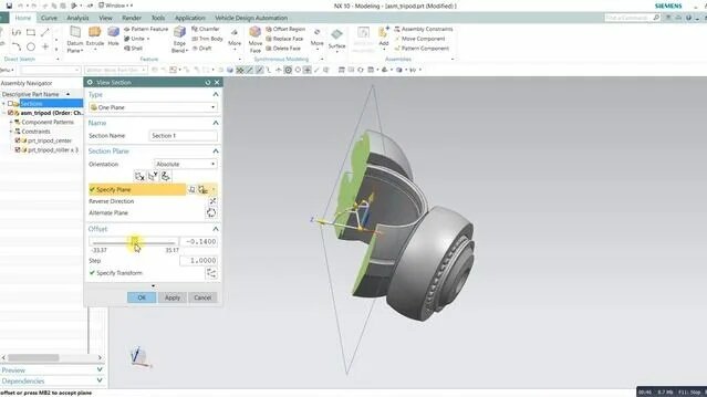 Siemens Nx View section / Drafting section in NX siemens 10 - Смотреть ...