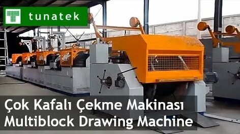 Wire Drawing and Ribbing Machine, Tel Çekme ve Nervürleme, Machine d ...