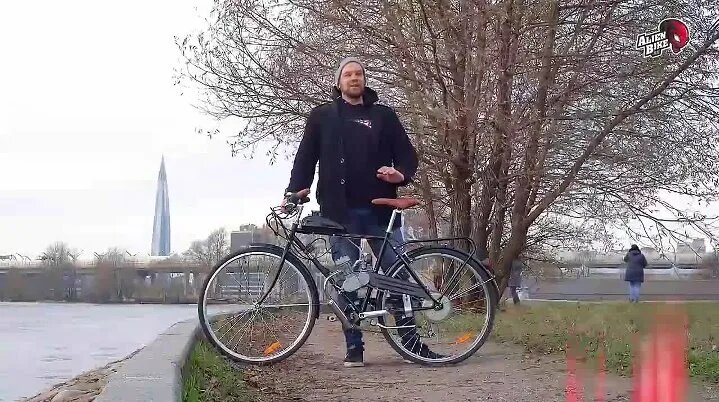 Собираем велосипед с мотором за 20 минут _ Тест драйв велодвигателя ...