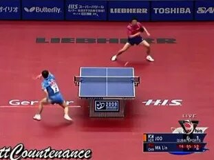 Мощный матч легендарных игроков – перовик Ma Lin vs защитник Joo Se ...