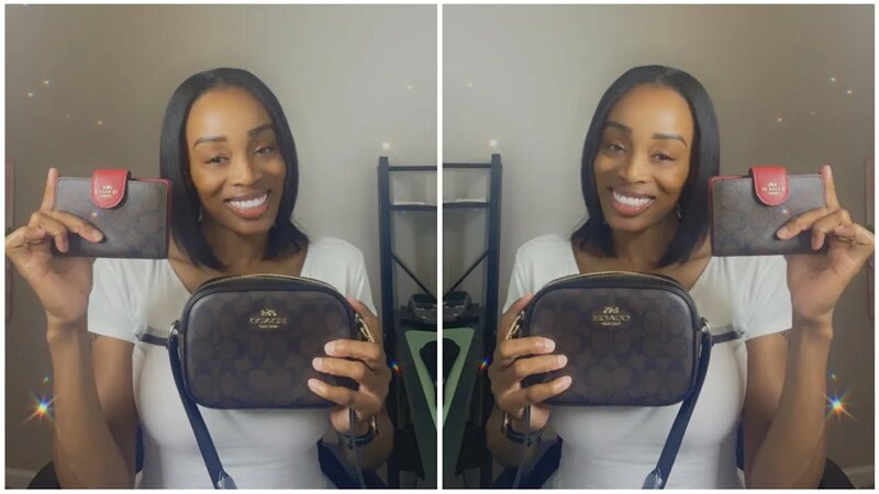 Mini Jamie Camera Bag & Medium Corner Zip Wallet In Signature Canvas by ...