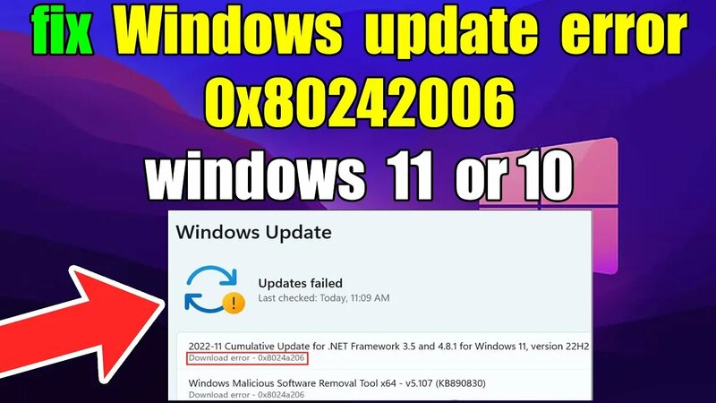 How to fix Windows update error 0x80242006 windows 11 or 10 - Yandex ...