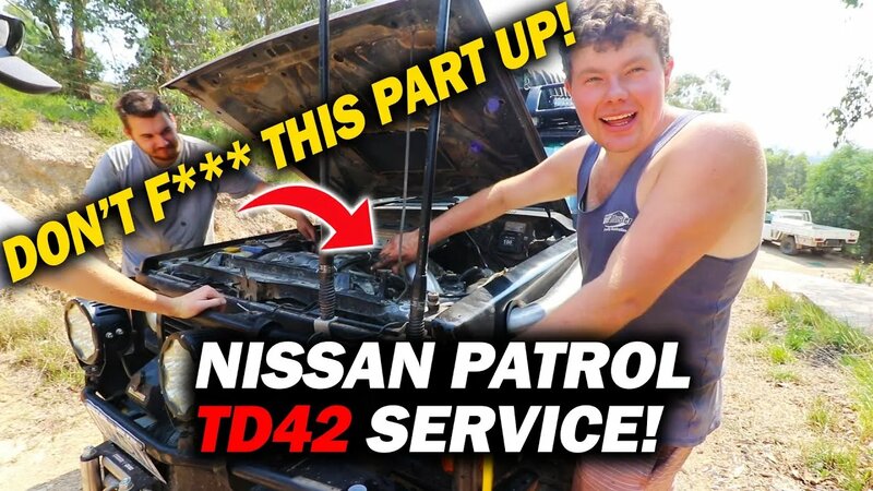 Nissan Patrol TD42 Engine Service! | Oil Change, Air Filter, Fuel ...