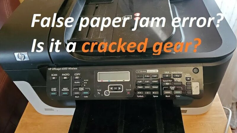 How to Fix HP Printer False Paper Jam Error (Cracked Gear Causing ...