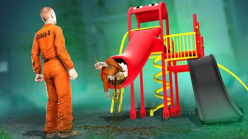 Детская Горка Охотится НА НАС! Опасный SCP Против Людей! Выжить В Диком ...