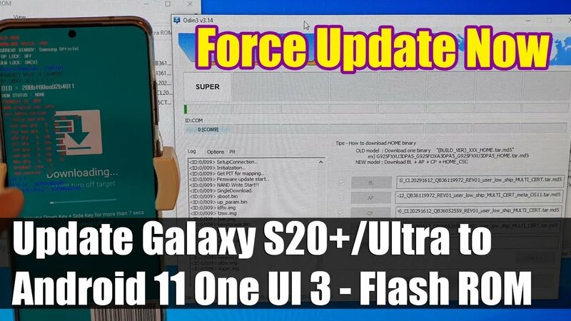 Galaxy S20/S20+/S20 Ultra: How to Force Update Software to Android 11 ...