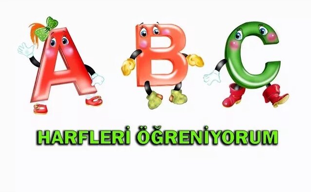 Harfleri Öğreniyorum Alfabe Türkçe abc