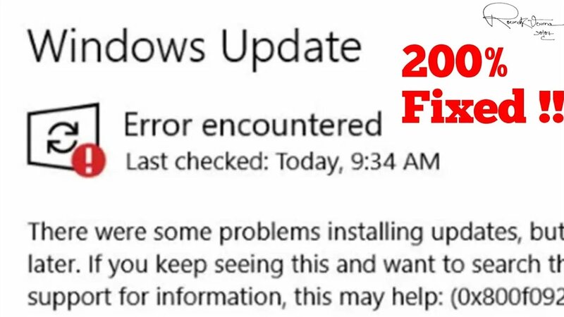 Fix Error encountered 0x80240439 in Windows 10 / 11 Update | How To Fix ...