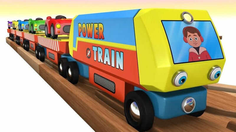 Toy Factory Power Train and Car Cartoons for Children Fun - Cartoon ...