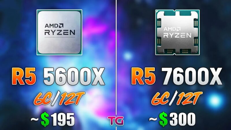 Ryzen 5 5600x vs Ryzen 5 7600x - How Big is the Difference? - Смотреть ...