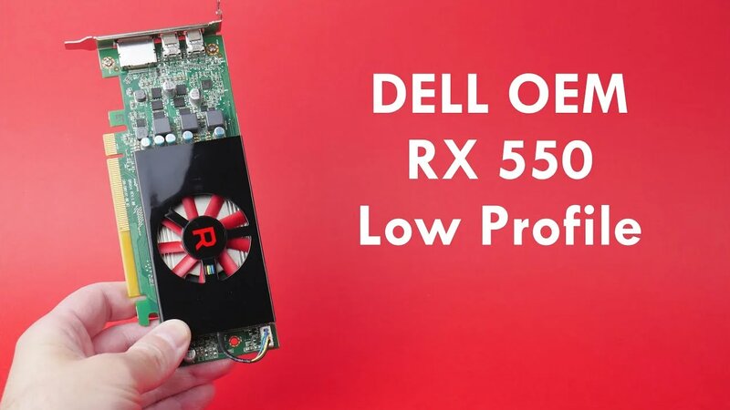 DELL RX 550 4GB Low Profile Graphics Card - Great for upgrading OEM SFF ...