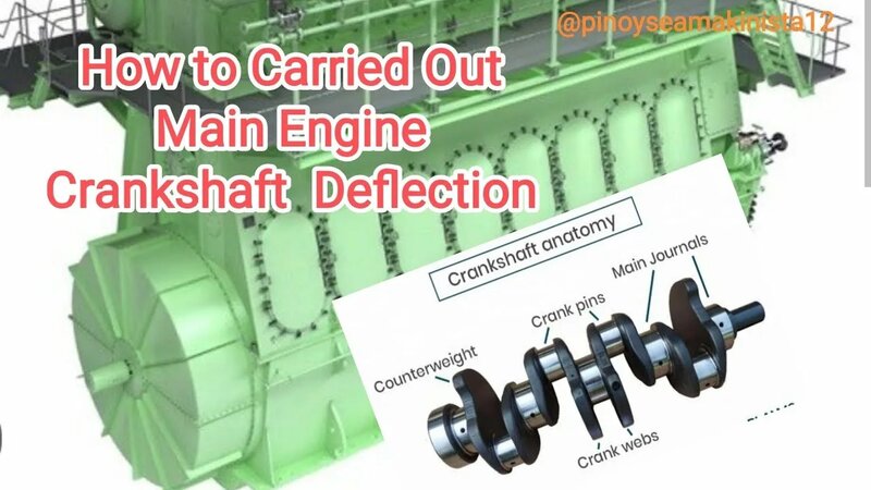 How to Carried Out Main Engine Crankshaft Deflection @pinoyseamakinista ...