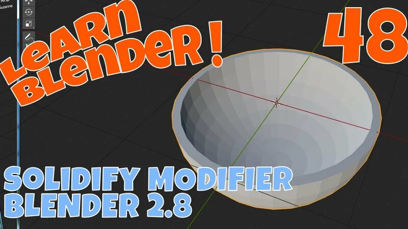 Blender Solidify в Blender 2.8 Хорошо работает, так что узнайте, как ...