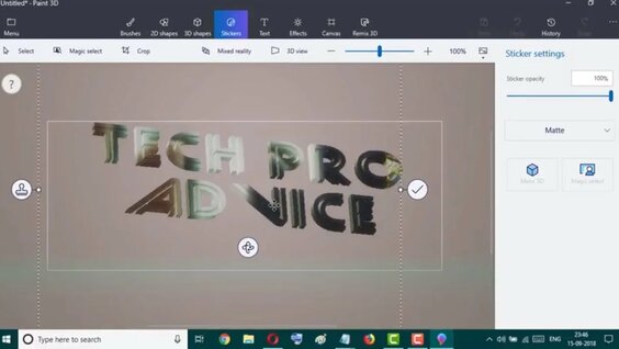 How to create 3D text on paint 3D with transparent - EroFound