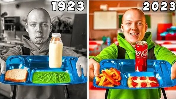 Школьная ЕДА СЕИ ЧАС vs 100 ЛЕТ Назад Ванзай — Видео от Vanzai - Еда по крупному - Смотреть ...