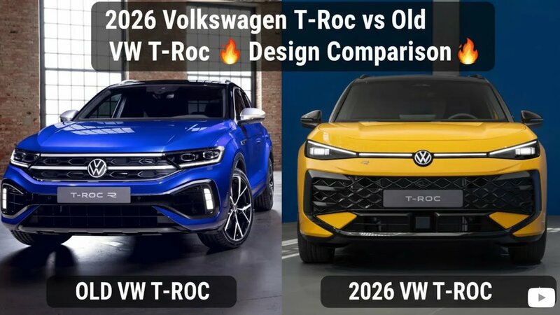 2026 Volkswagen T-Roc vs Old VW T-Roc Design Comparison - Yandex Video ...