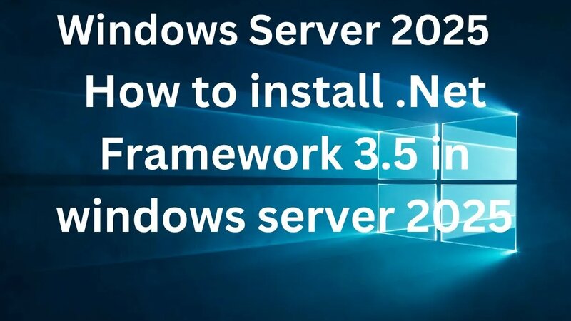 How to install .Net Framework 3.5 in windows server 2025 - Смотреть ...