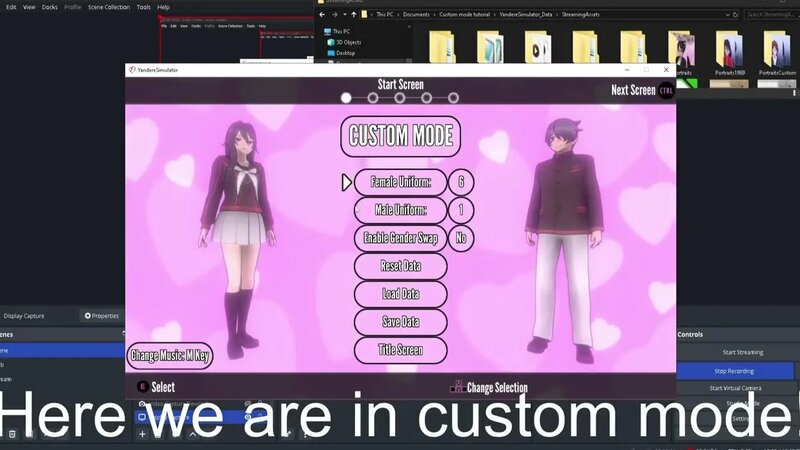 Yandere Simulator Tutorial: How to use Custom mode! - Yandex Video ...
