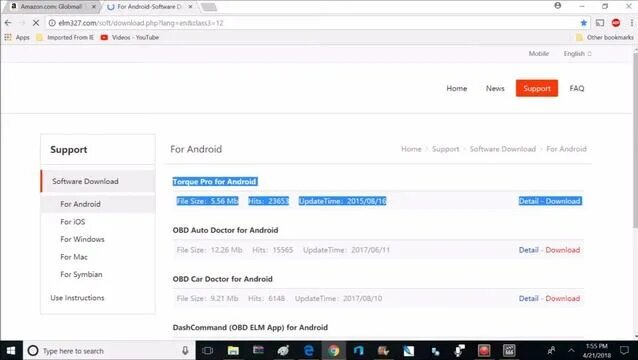 Globmall Trekpow Car Wifi OBD 2 diagnostic scanner for Android , IOS ...