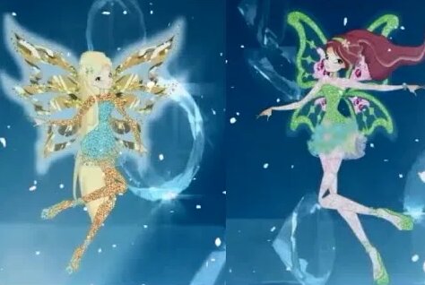 Winx Club Tynix Transformation Daphne and Roxy