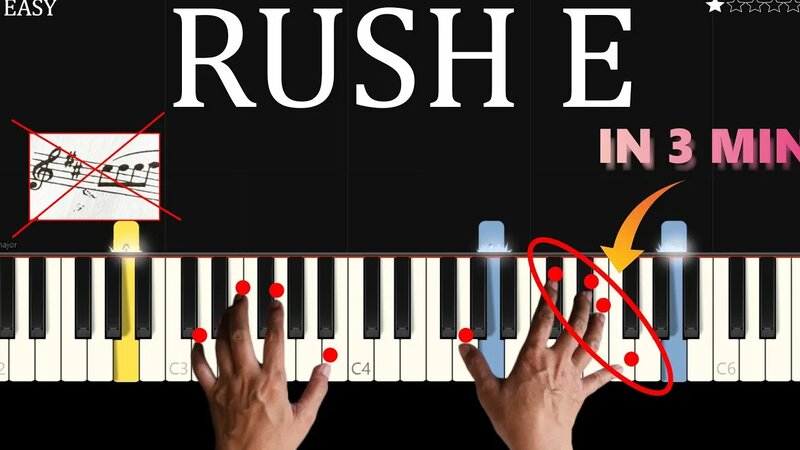 RUSH E | Easy Piano Tutorial - Yandex Video aramada çevrimiçi izle
