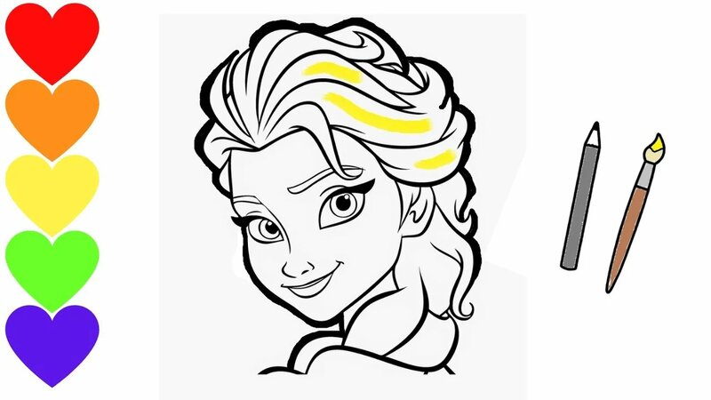 Как рисовать принцессу Эльзу Холодное сердце / How to draw Elza Frozen ...