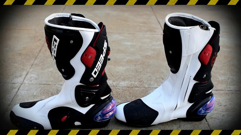 Pro Biker Speed Leather Motorcycle Boots - Yandex Video aramada ...