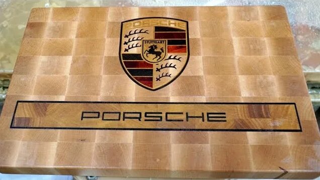 Porsche logo board