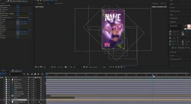 Как анимировать афишу в after effects / after effects poster animation ...