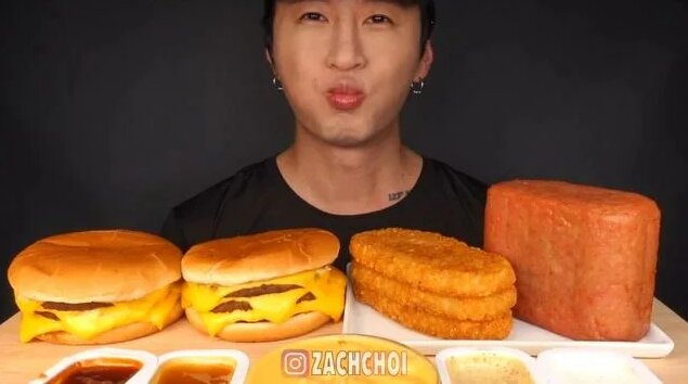 ASMR Cheesy HASH Browns & SPAM & Triple Cheeseburgers Mukbang 먹방 (No ...