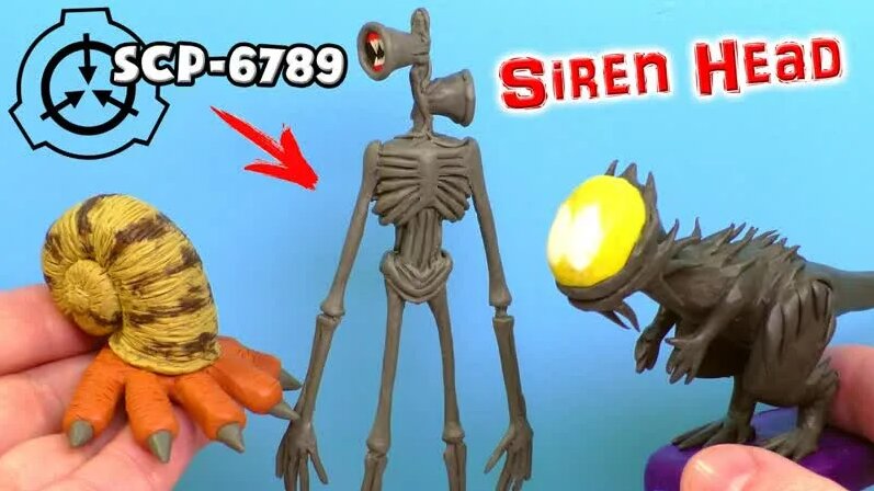 Сиреноголовый SCP-6789 Siren Head Лепим из пластилина | SCP-745, SCP ...