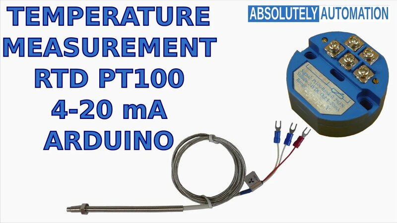 Temperature measurement with rtd Pt100 4-20 ma transmitter and arduino ...