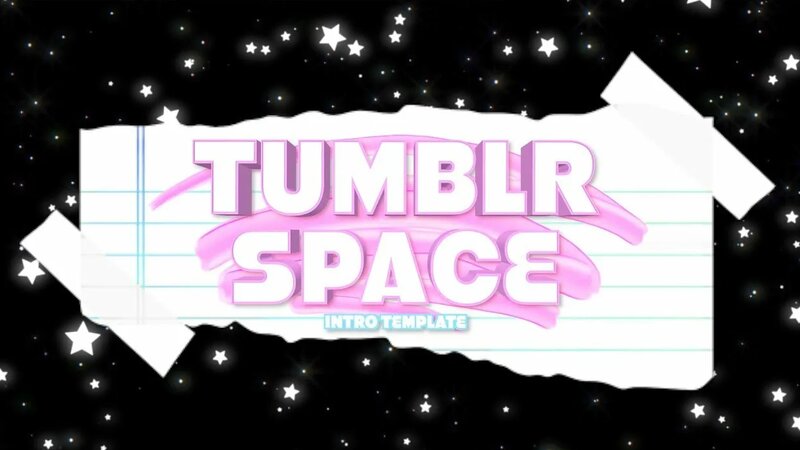 Tumblr space intro template (no text)