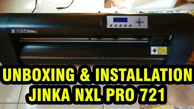 Unboxing Tutorial Install Jinka NXL Pro 721 Cutting Sticker Plotter 60 ...