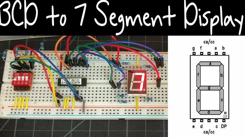 Tutorial | Using the 7447 74hc47 BCD to 7 Segment Display Decoder ...