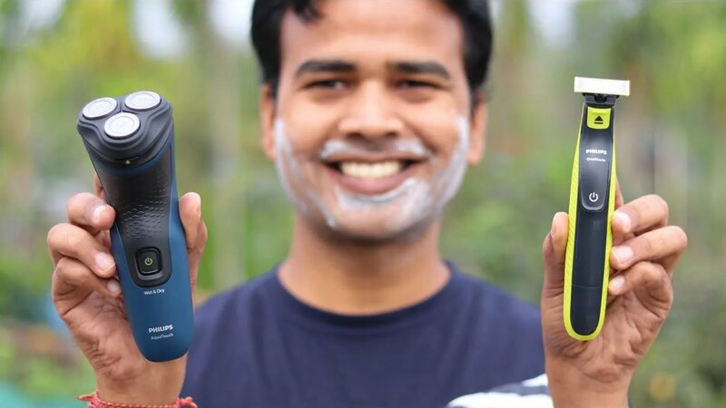 Philips Aquatouch Shaver vs Oneblade | Best trimmer for clean shave in ...