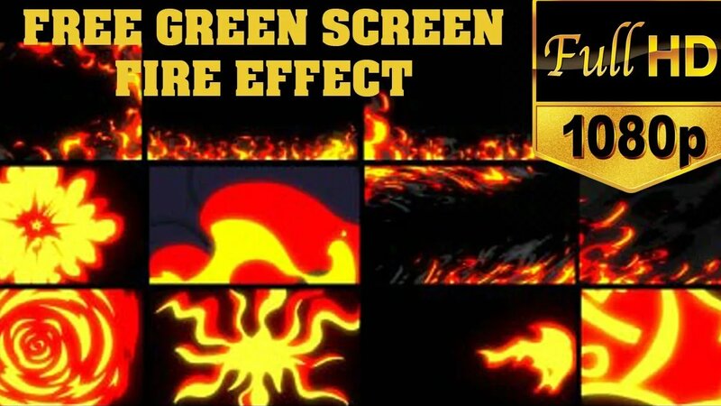 Fire transition effect green screen | fire cartoon effect