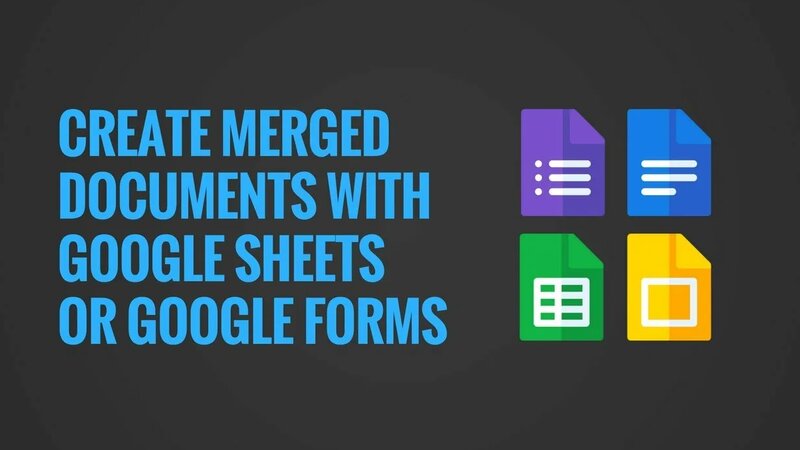 Create Merge Documents with Google Sheets or Google Forms - Смотреть онлайн в поиске Яндекса по ...