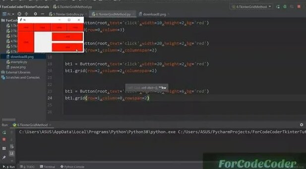 Tkinter Grid Method In Detail | GUI Programming Using Python Tkinter #6 ...